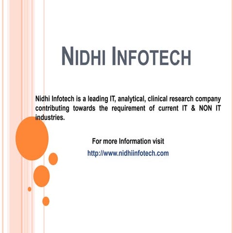 Nidhi infotech | PPTX