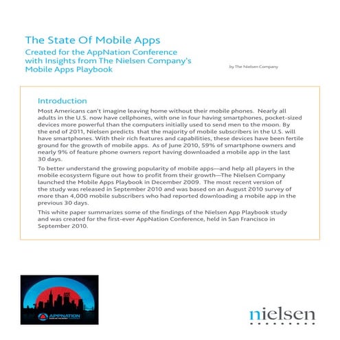 Nielsen Mobile Apps Whitepaper | PDF