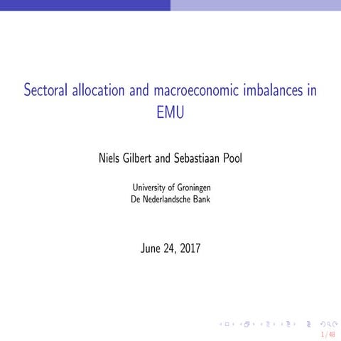 Sectoral allocation and macroeconomic imbalances in EMU | PPT