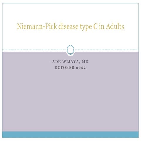 Niemann-Pick disease type C in Adults.pptx