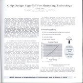 Chip Design Sign-Off For Shrinking Technology | PDF