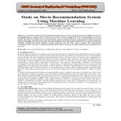 Study On Movie Recommendation System Using Machine Learning | PDF