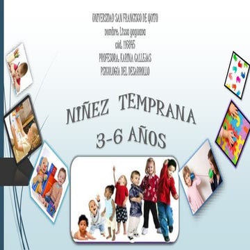Niñez temprana | PPTX