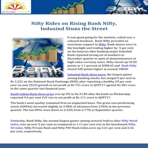 Nifty rides-on-rising-bank-nifty | PDF