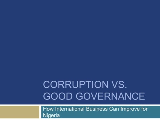 Corruption Cases In Nigeria | PDF