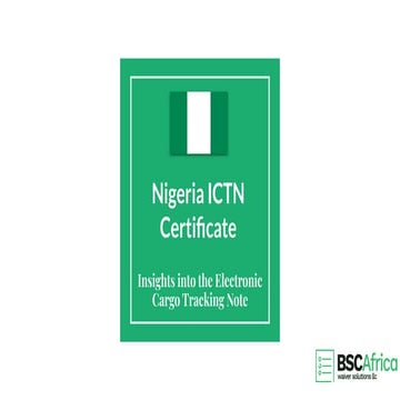 Nigeria ICTN Certificate Procedure BSC Africa | PDF