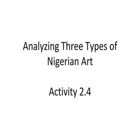 Nigerian Art | PPT