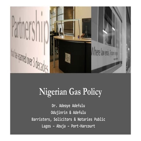 Nigerian Gas Policy | PDF