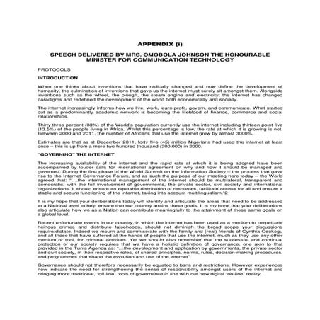 Nigf report appendix pages | PDF | Internet | Computing