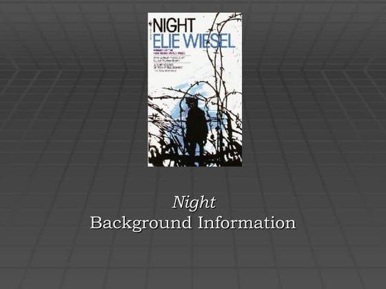 Night, by Elie Wiesel | PPT | Judaism | Religion & Spirituality