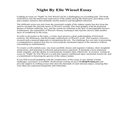 Night By Elie Wiesel Essay.pdf