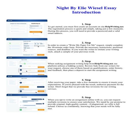 Night By Elie Wiesel Essay Introduction | PDF