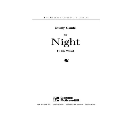 Nightbyeliewieselstudyguide[1] | PDF