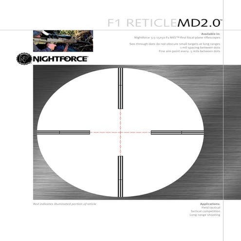 NightForce MD2.0 Reticle | Optics Trade | PDF