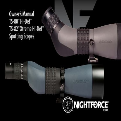 Instruction Manual | Nightforce TS Spotting Scope | Optics Trade | PPT