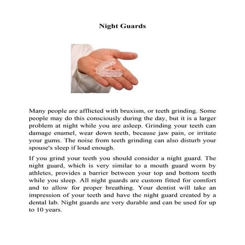 Night guards | DOCX
