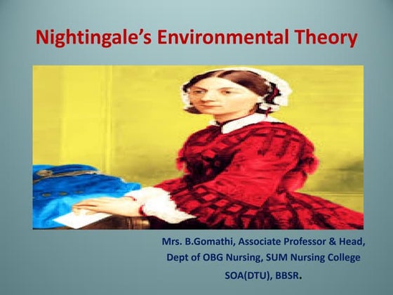 Florence Nightingale's Environmental Theory of Nursing | PPTX