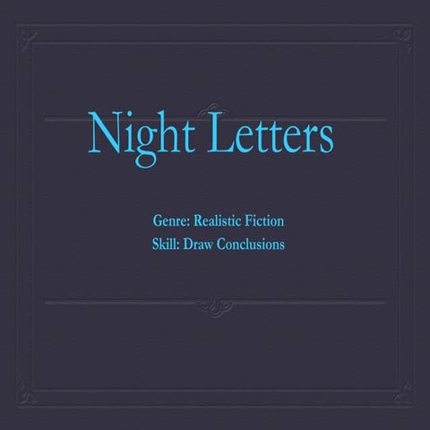 Night Letters Vocabulary | PPT