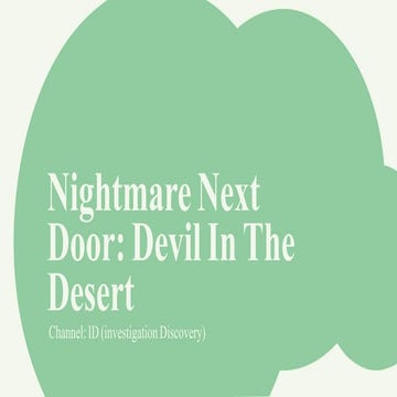 Nightmare next door (1) | PDF | Documentary | Genres