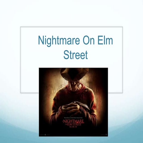 Nightmare on elm street opening sequence analysis | PPT