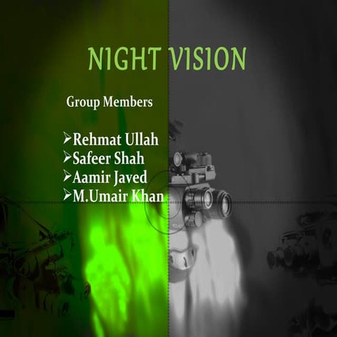 Artificial intelligence Night vision | PPT