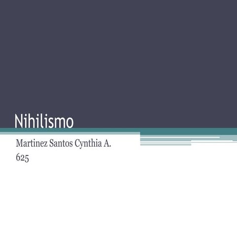 Nihilismo | PPTX