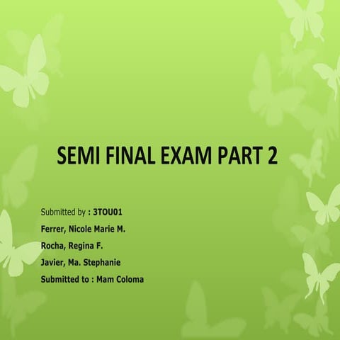 Nihongo Semi final exam part 2 | PPT