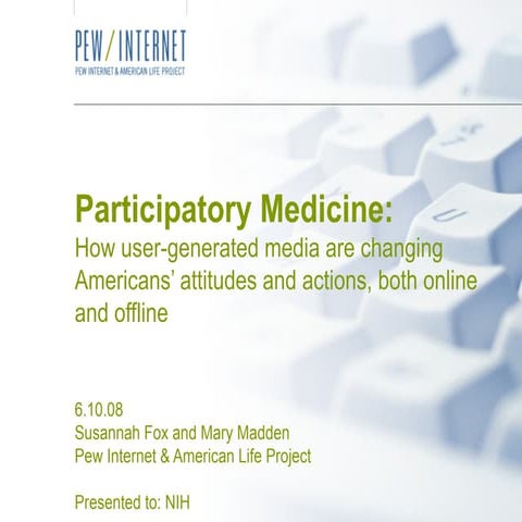 Participatory Medicine at NIH | PPT