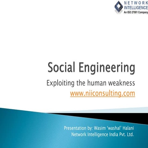 NII Social Engineering Case Study | PDF