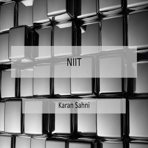 Niit | PPTX