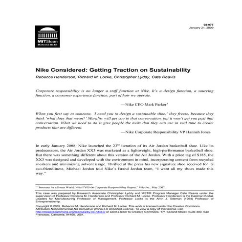Hitting the Wall: Nike and International Labor Practices | DOCX