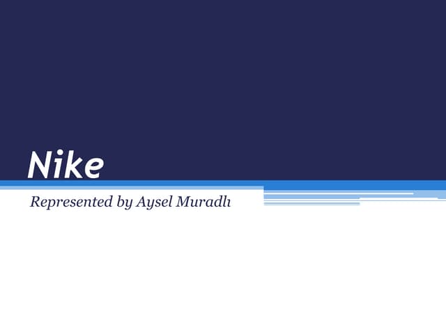 Nike Backgrounder PR Writing | DOCX