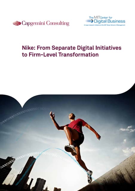 Case study: Nike Digital Strategy | PDF | Social Networking | Internet