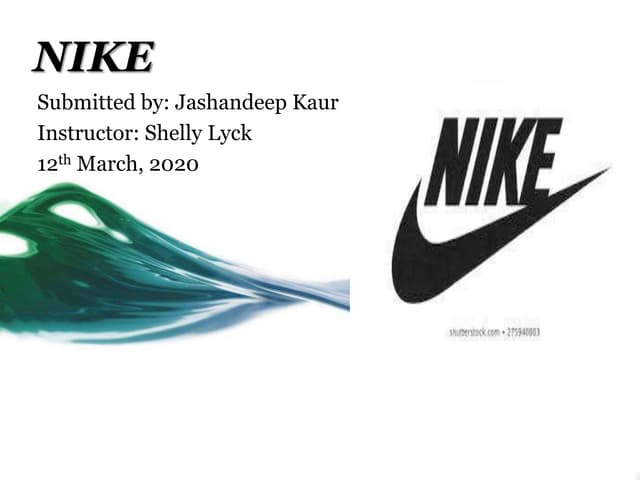 Nike Backgrounder PR Writing | DOCX