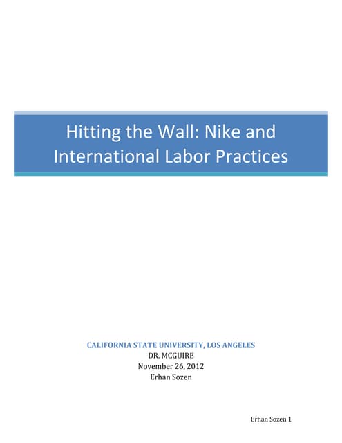 Nike case study analysis | PPT