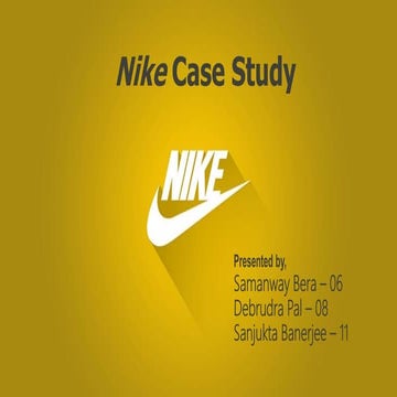 Nike Case Study | PPTX | Marketing and Advertising | Business