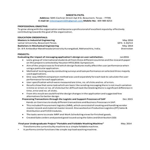 Nikeeta patil resume.docx0 | DOCX
