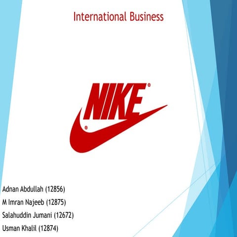 Human Resource Management of Nike | PPTX