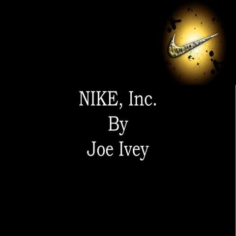 Nike, inc. presentation | PPT