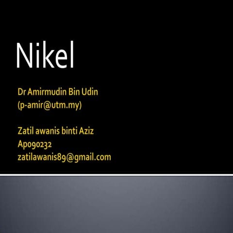 Nikel | PPTX