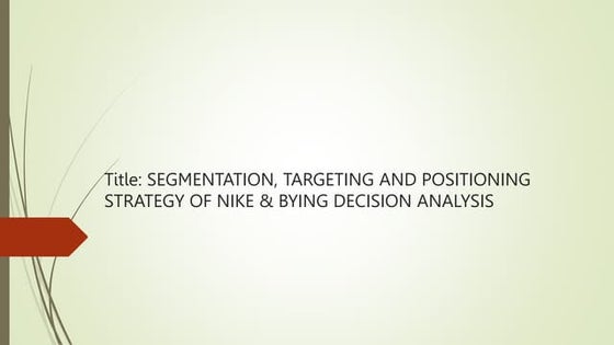 MARKETING MANAGEMENT WITH STP ANALYSIS IN DETAIL | PPT