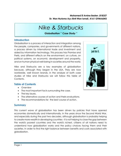 Hitting the Wall: Nike and International Labor Practices | DOCX ...
