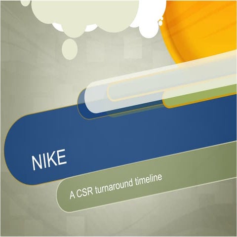 Nikes CSR timeline | PPT