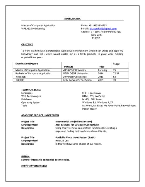 Jayram resume | PDF