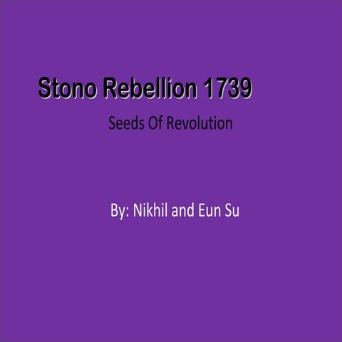 Stono Rebellion | PPT