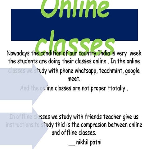 online classes | PPT