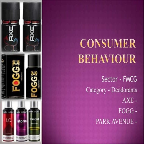 Consumer Behavior | FMCG Category | Comparisons on DEOS | PPTX ...