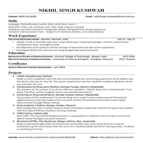 Nikhil resume | PDF