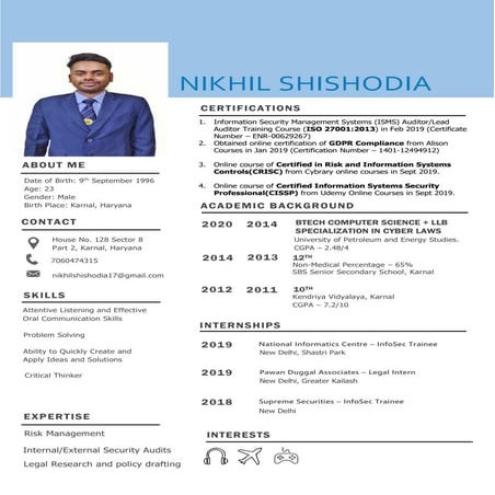 Nikhil shishodia cv | PDF