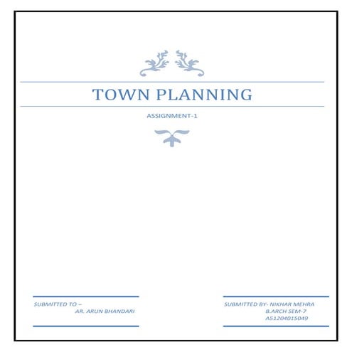 TOWN PLANNING | PDF